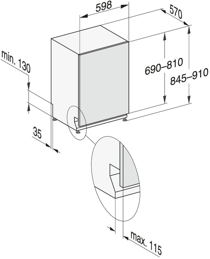 Miele G7465SCVIXXL MIELE Fully Integrated Extra Height Dishw…