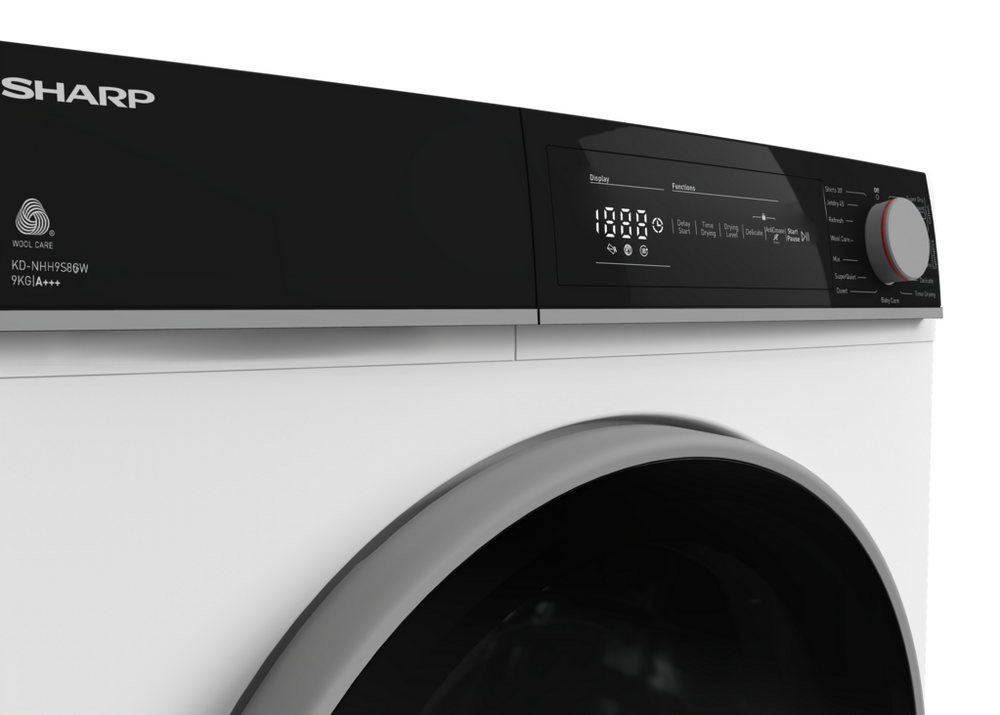 Sharp KD_NHH9S8GW3_EN SHARP Freestanding Heat Pump Tumble Dr…